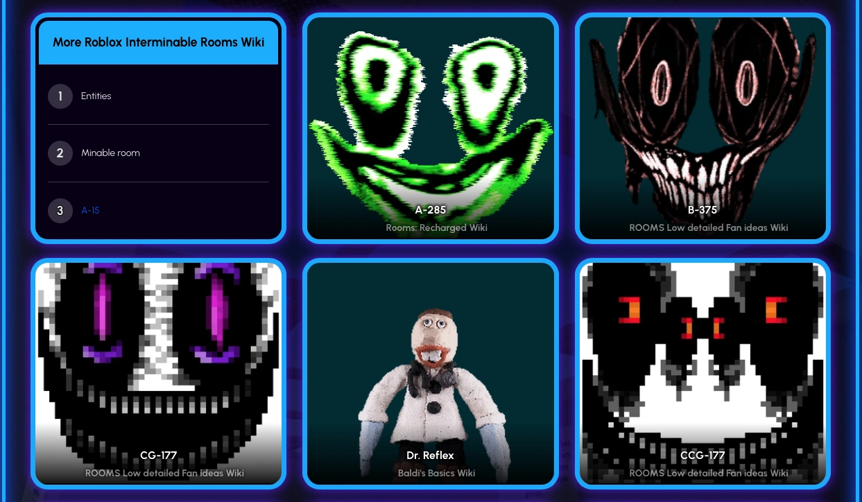 My Favorite Rooms Fangame entites | Fandom