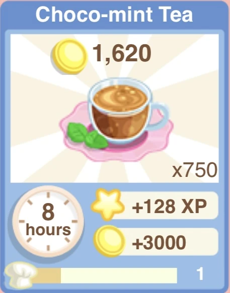 Choco-mint Tea | Bakery Story Wiki | Fandom