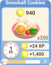 Snowball Cookies | Bakery Story Wiki | Fandom