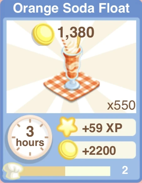 Orange Soda Float | Bakery Story Wiki | Fandom