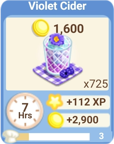 Violet Cider | Bakery Story Wiki | Fandom