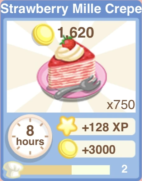 Strawberry Mille Crepe | Bakery Story Wiki | Fandom