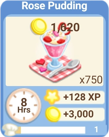 Rose Pudding | Bakery Story Wiki | Fandom