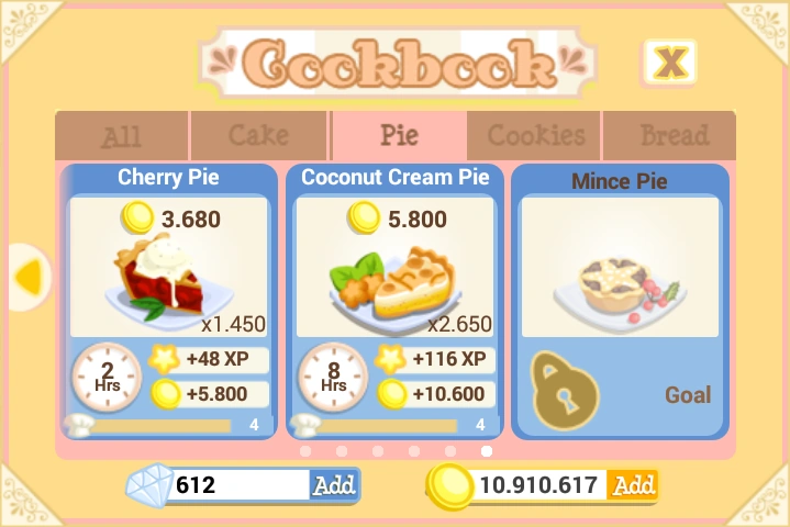 Pies | Bakery Story Wiki | Fandom