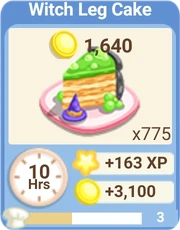 Witch Leg Cake | Bakery Story Wiki | Fandom