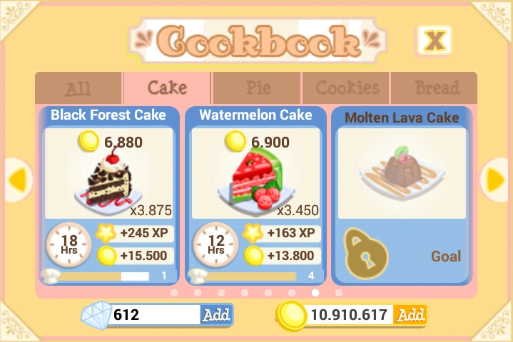 Cakes | Bakery Story Wiki | Fandom