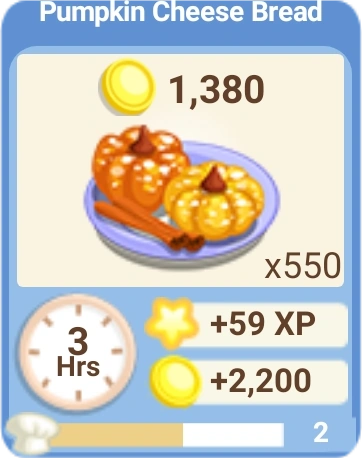 Pumpkin Cheese Bread | Bakery Story Wiki | Fandom