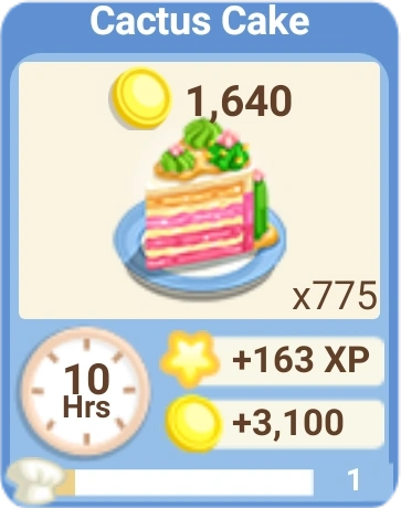 Cactus Cake | Bakery Story Wiki | Fandom
