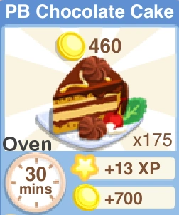 PB Chocolate Cake | Bakery Story Wiki | Fandom