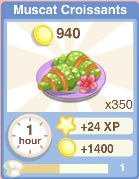 Muscat Croissants | Bakery Story Wiki | Fandom