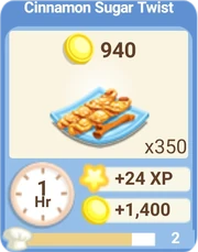 Cinnamon Sugar Twist | Bakery Story Wiki | Fandom