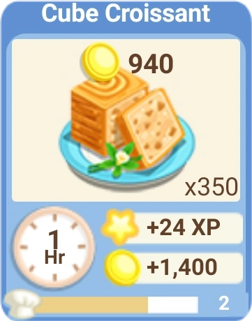 Cube Croissant | Bakery Story Wiki | Fandom
