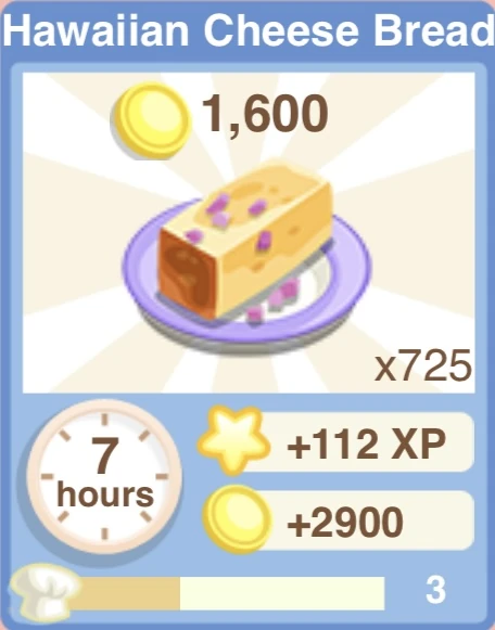 Hawaiian Cheese Bread | Bakery Story Wiki | Fandom