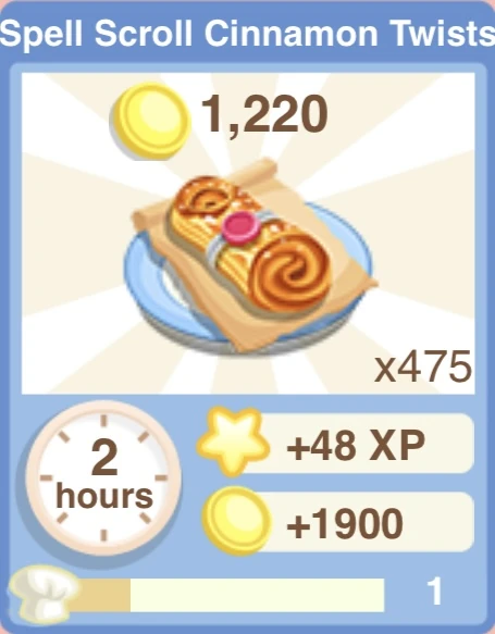 Spell Scroll Cinnamon Twists | Bakery Story Wiki | Fandom