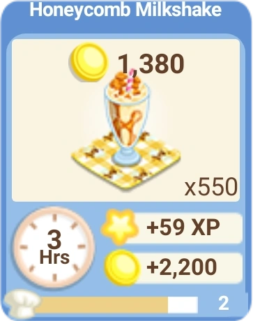 Honeycomb Milkshake | Bakery Story Wiki | Fandom