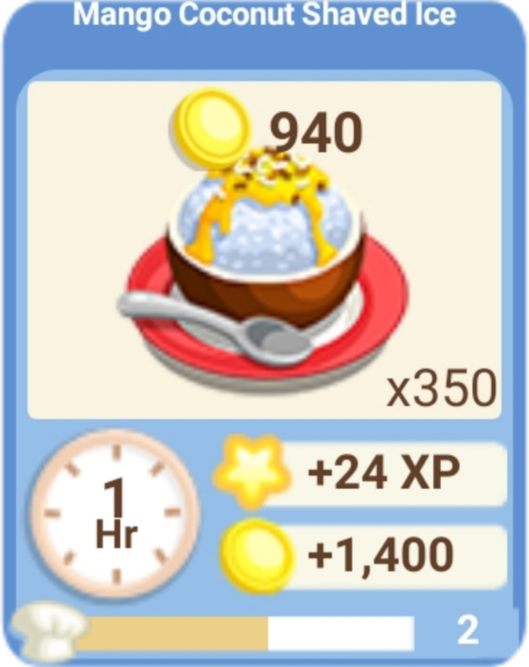 Mango Coconut Shaved Ice | Bakery Story Wiki | Fandom