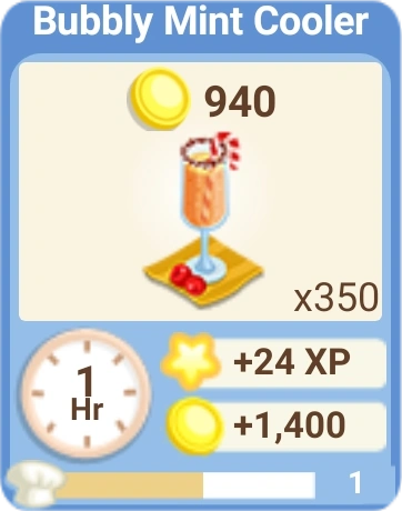 Bubbly Mint Cooler | Bakery Story Wiki | Fandom