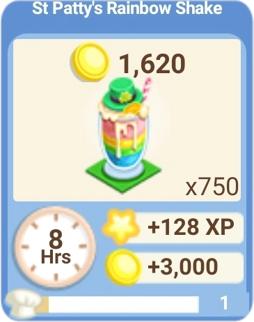 St Patty's Rainbow Shake | Bakery Story Wiki | Fandom