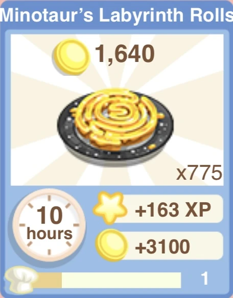 Minotaur's Labyrinth Rolls | Bakery Story Wiki | Fandom