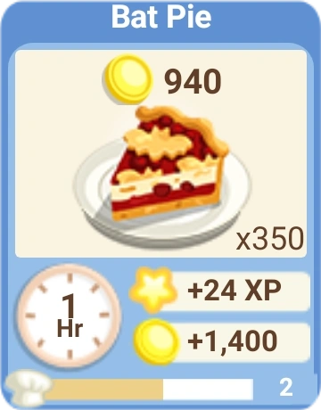 Bat Pie | Bakery Story Wiki | Fandom