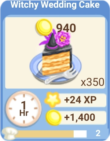 Witchy Wedding Cake | Bakery Story Wiki | Fandom