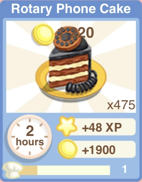 Rotary Phone Cake | Bakery Story Wiki | Fandom