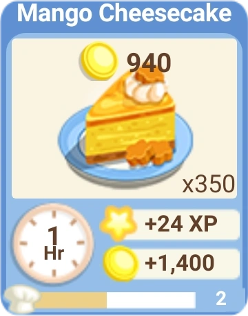 Mango Cheesecake | Bakery Story Wiki | Fandom