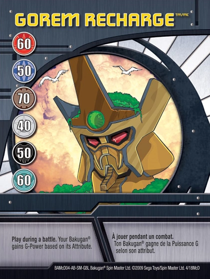 Gorem Recharge | Bakugan Wiki | Fandom