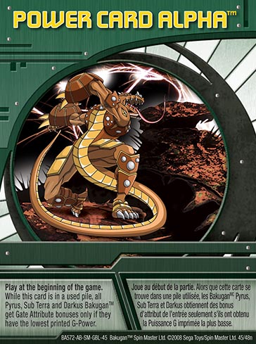 Power Card Alpha | Bakugan Wiki | Fandom