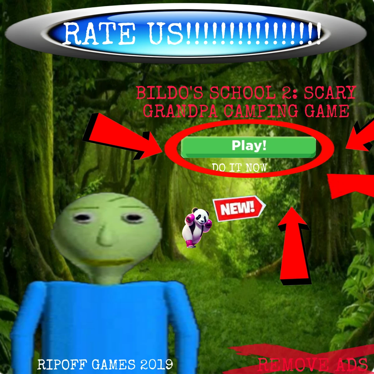 Bildo's School 2: Scary Grandpa Camping Game | Baldi's Basics Fanon ...