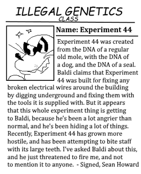 Experiment 44 | Baldi's Basics Fanon Wiki | Fandom
