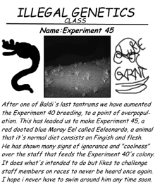 Experiment 045 | Baldi's Basics Fanon Wiki | Fandom