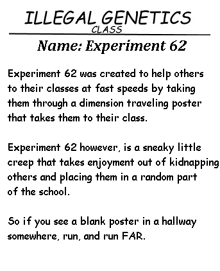 Experiment 062 | Baldi's Basics Fanon Wiki | Fandom