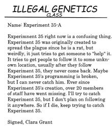 Experiment 035 | Baldi's Basics Fanon Wiki | Fandom