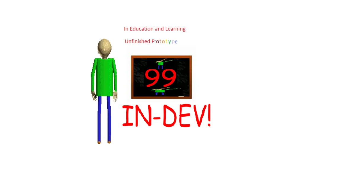 And Education and learning WIP Prototype | Baldi's Basics Fanon Wiki ...