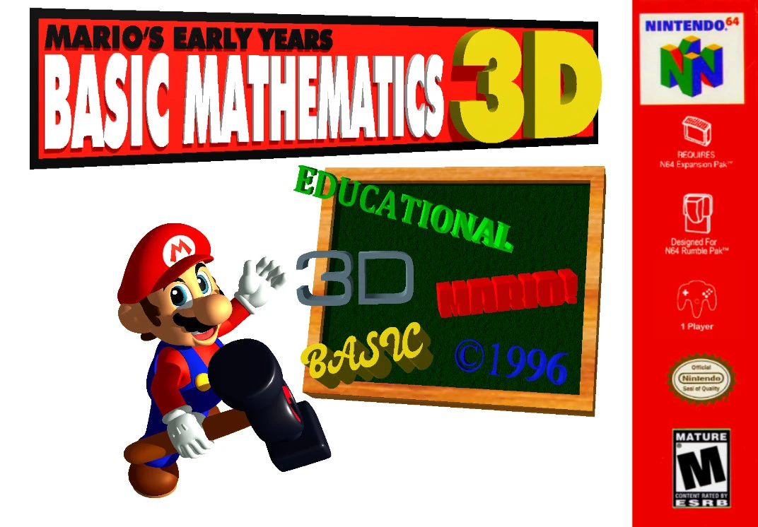 Mario's Early Years: Basic Mathemathics 3D | Baldi Mod Wiki | Fandom