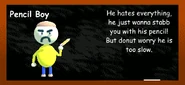 Pencil Boy | Baldi's Basics in a Little Bit of Everything Wiki | Fandom