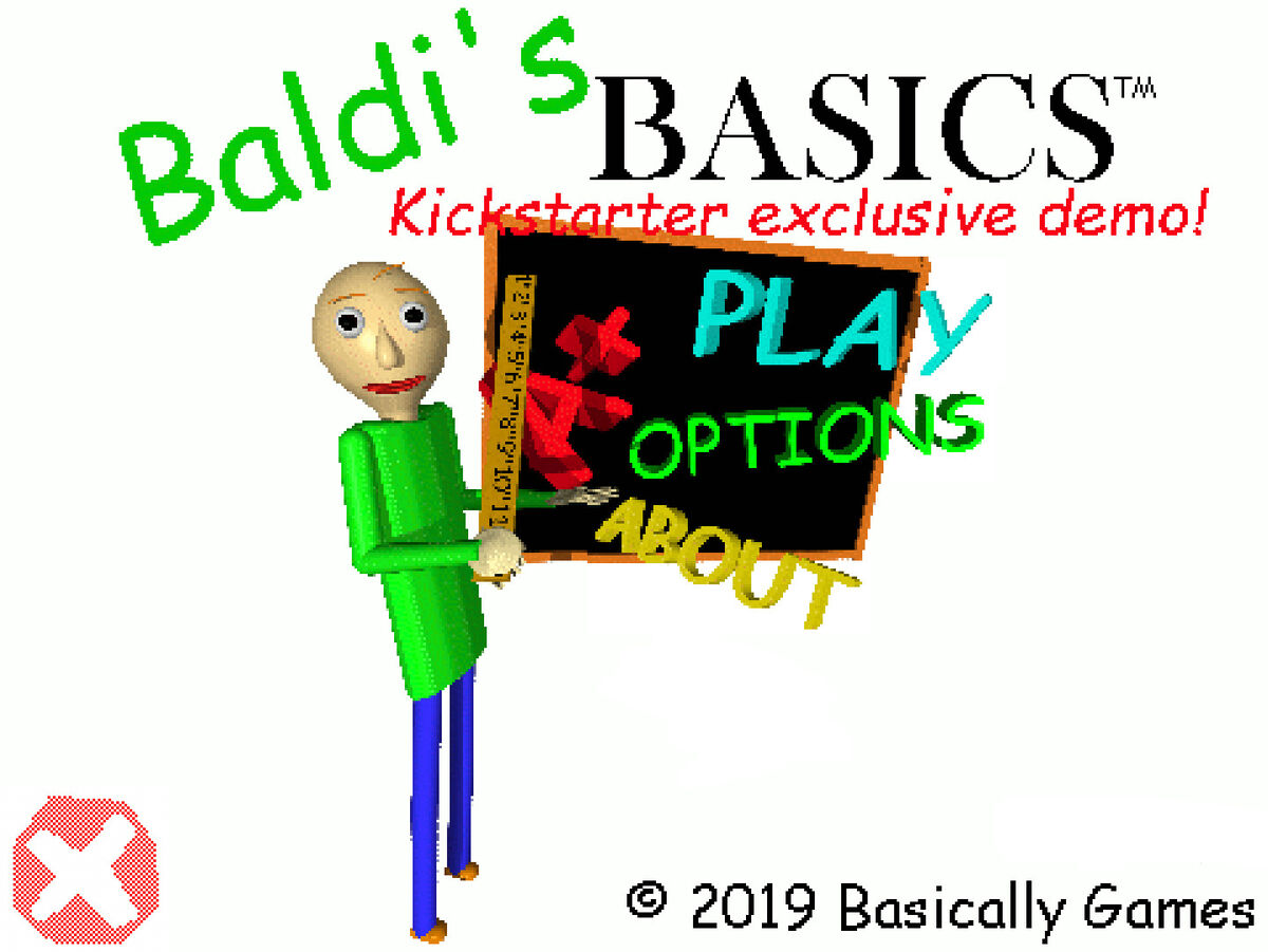 Baldis Basics Kickstarter Exclusive Demo Baldis Basics Wiki Fandom