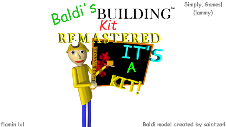 Baldi's Building Kit | Baldi's Basics In Education & Learning ROBLOX ...