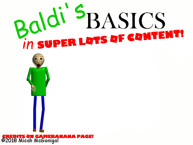 Baldi's Basics in Super Lots of Content Fan Wiki | Fandom