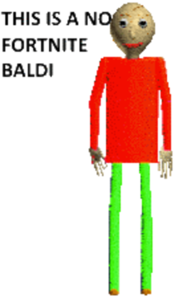No Fortnite Baldi | Baldi's Basics Roblox Wiki | Fandom