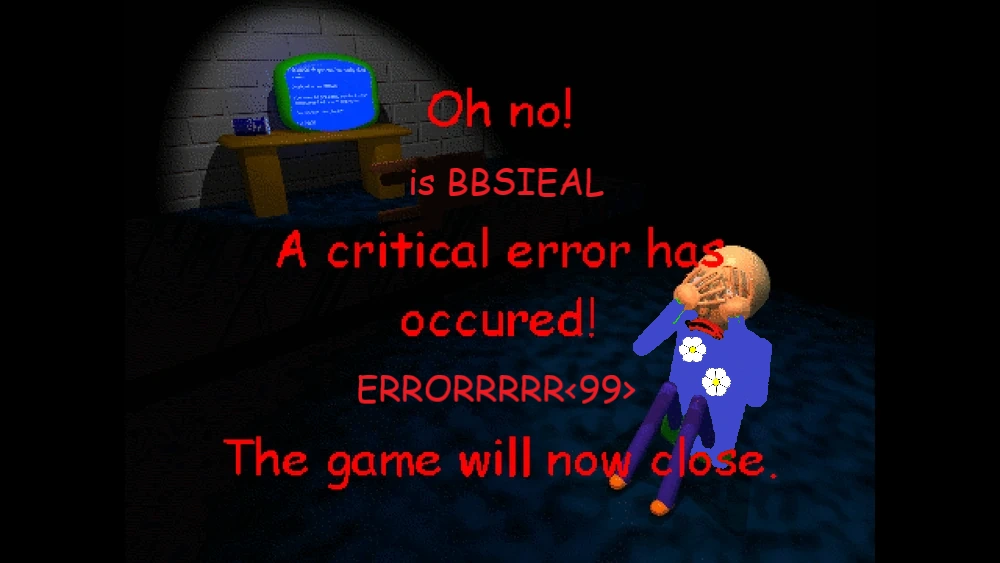 Critical Error | Baldi's Basics Songkran Wiki | Fandom