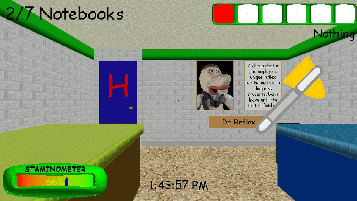 Dr. Reflex's clinic | Baldi's Basics The Ultra Decompile Official Wiki | Fandom