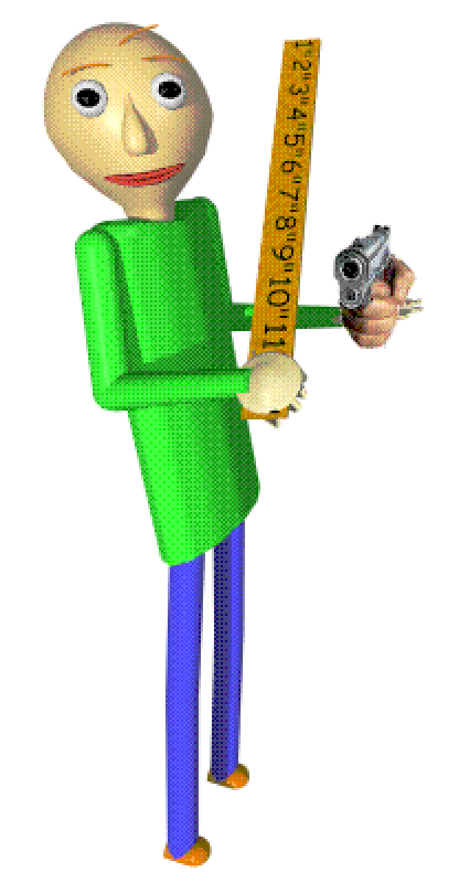 Baldi with a gun | Baldi's best Wiki | Fandom