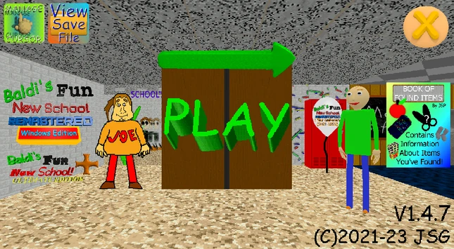 Main Menu | Baldi's Fun New School Remastered Wiki | Fandom