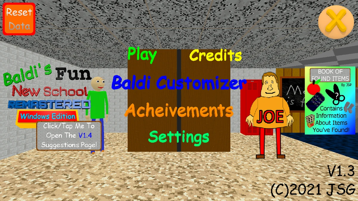 Version 1.3 (BFNS Remastered) | Baldi's Fun New School Series Wiki | Fandom