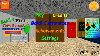 Version 1.2 (BFNS Remastered) | Baldi's Fun New School Series Wiki | Fandom