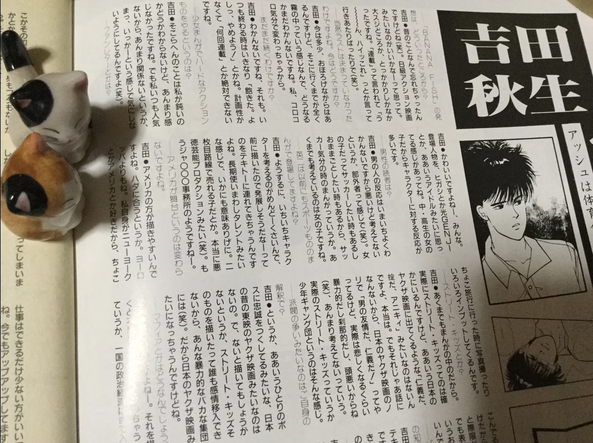 Akimi Yoshida/Interviews | BANANA FISH Wiki | Fandom