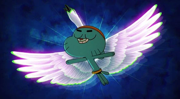 Gumball Swandives in The Rejoices | Banana Soup Wiki | Fandom