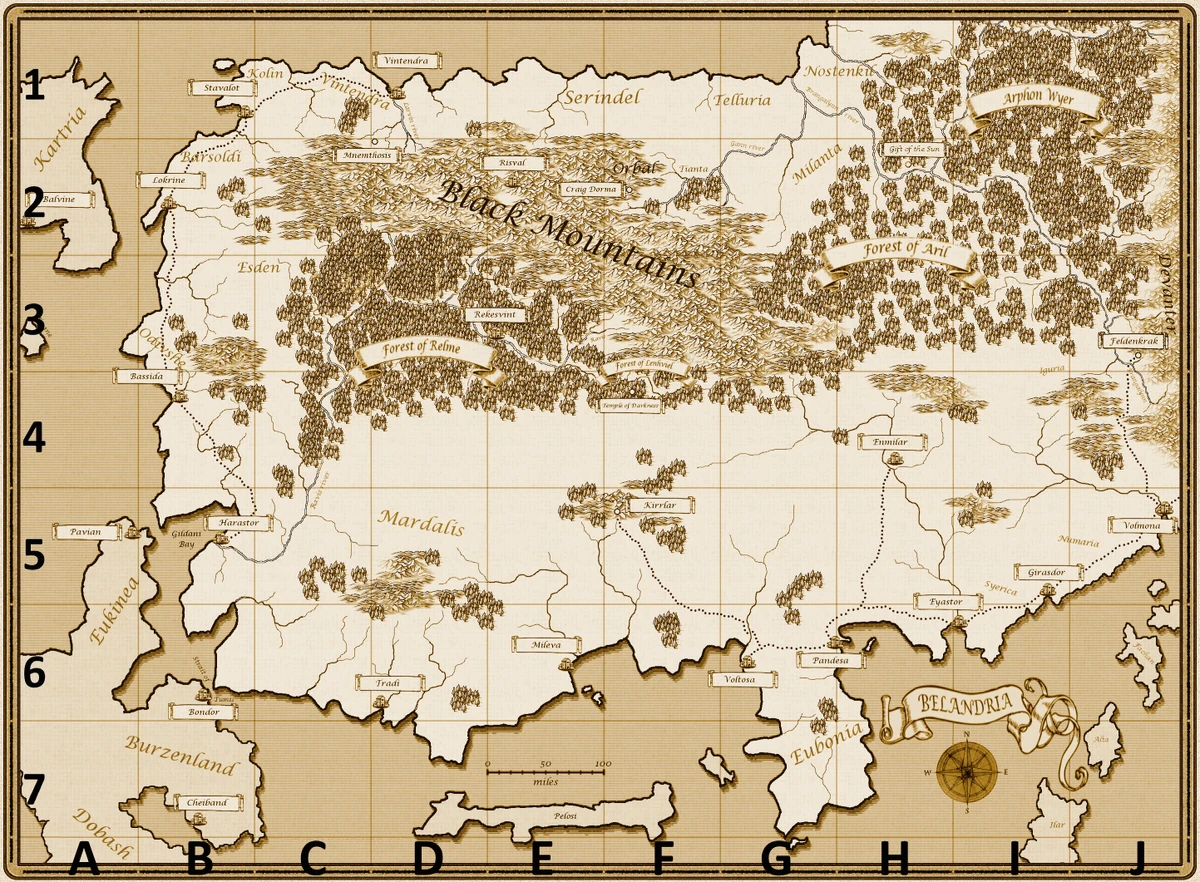 Map of Belandria | Bandagora Wiki | Fandom